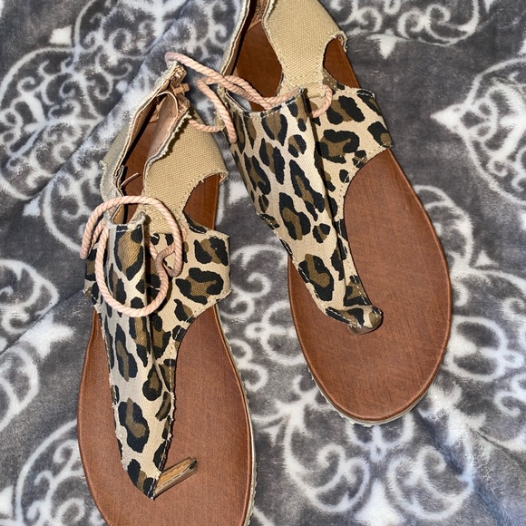 Shoes | Cheetah Sandals | Poshmark